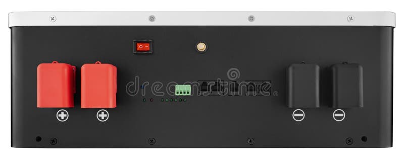 Compact Solar Power Battery White Background Insulation Stock Photos ...