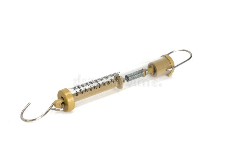 Compact Spring Balance with a Hook Stock Photo - Image of object, color ...