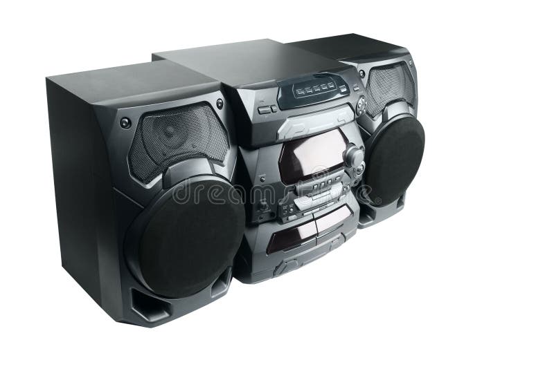 Compact stereo system stock photo. Image of speakers - 13506032
