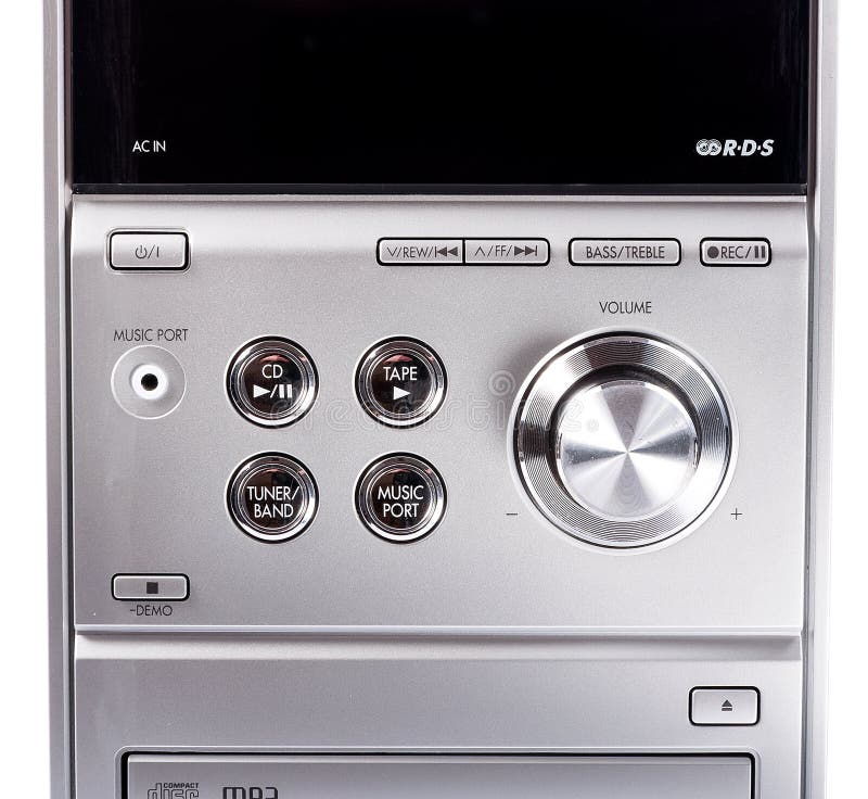 Compact Stereo System Cd and Cassette Player Stock Photo - Image of ...