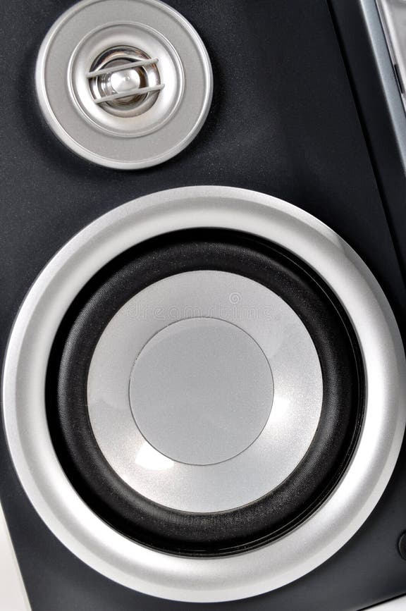Compact Stereo System and Speakers Stock Image - Image of front ...