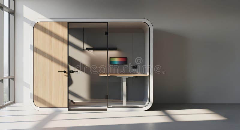 Compact and Stylish Office Phone Booth for Private Calls and Focus Work ...