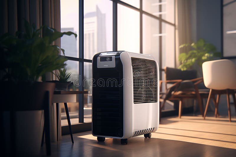 Compact and Stylish Personal Air Conditioners for Stock Photo - Image ...