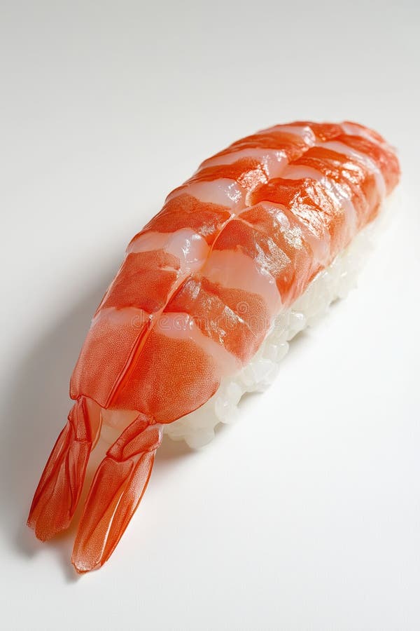 A Single Sushi Piece Isolated on Bright Clean White Background Surface ...