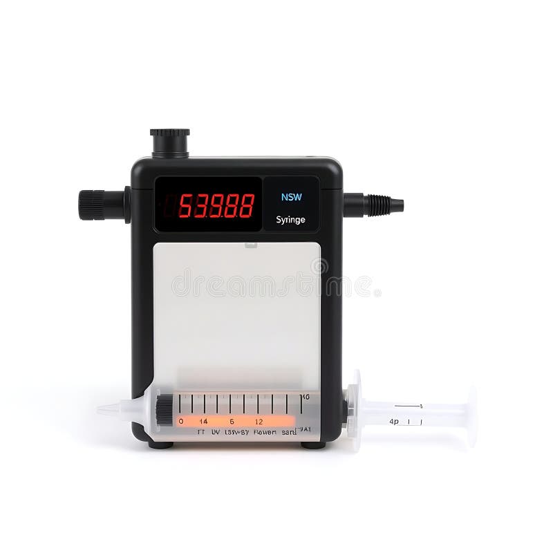 A Compact Syringe Pump with a Digital Interface and Attached Syringe ...