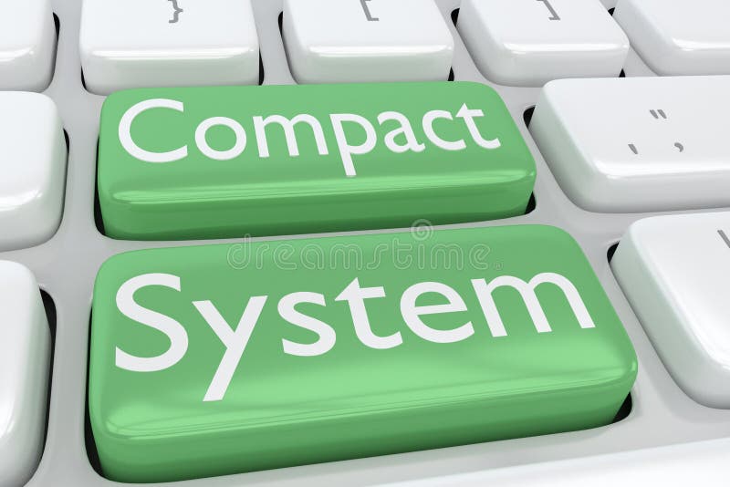 Compact System concept stock illustration. Illustration of media ...