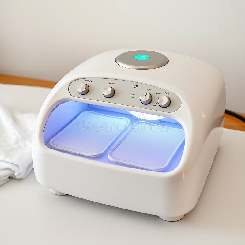 A Compact Thermotherapy Machine with Controls and Pads Displayed on ...