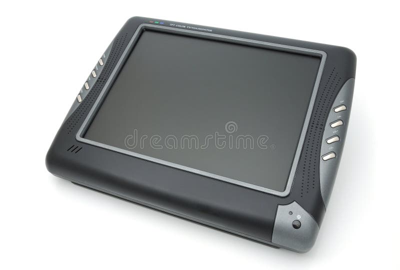 Compact TV set stock image. Image of definition, three - 12186877