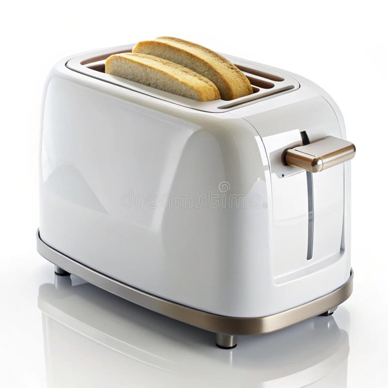 Compact Two-Slice Toaster with Sleek White Finish and Adjustable ...