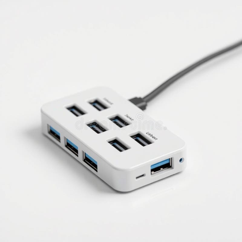 A Compact USB-C Hub with Multiple Ports, Featuring a Sleek Stock ...