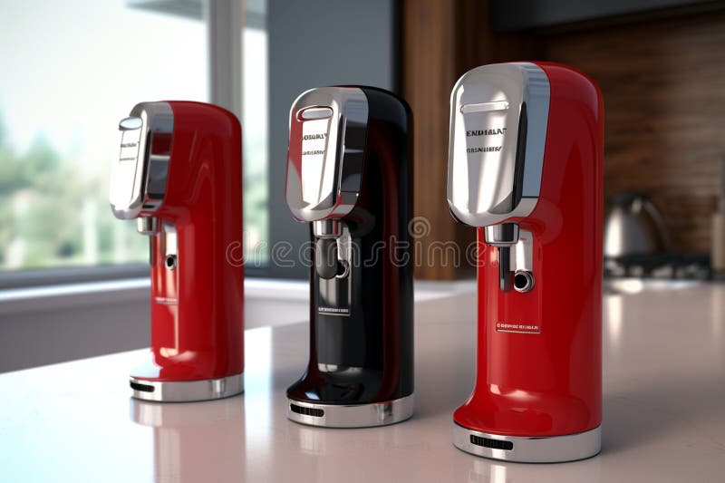 Compact and Versatile Electric Can Openers for Kit Stock Photo - Image ...