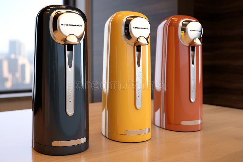 Compact and Versatile Electric Can Openers for Kit Stock Illustration ...