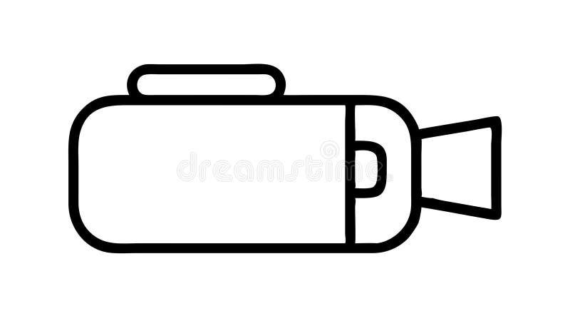 Compact Video Camera. Recording, Vlogging, or Media Capture, Vector ...