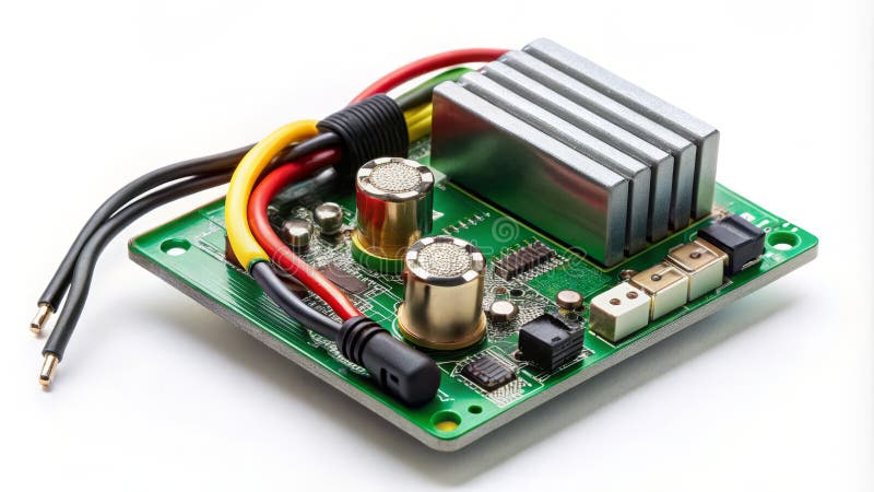 Compact Voltage Regulator Circuit Board Miniature Electronic Device ...