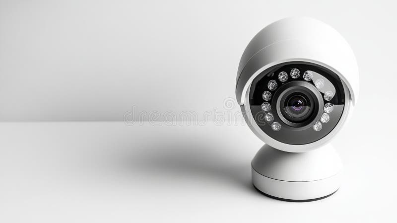 A Compact Webcam with a Modern Design is Showcased on a Clean White ...