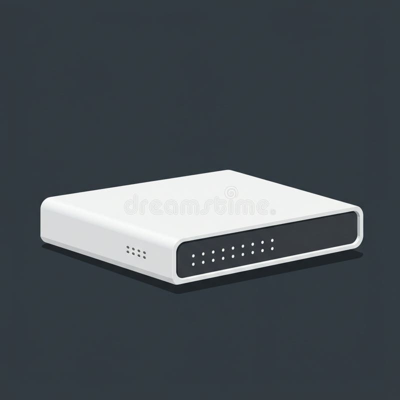 Compact White Electronic Device with Rounded Edges. the Front Panel ...