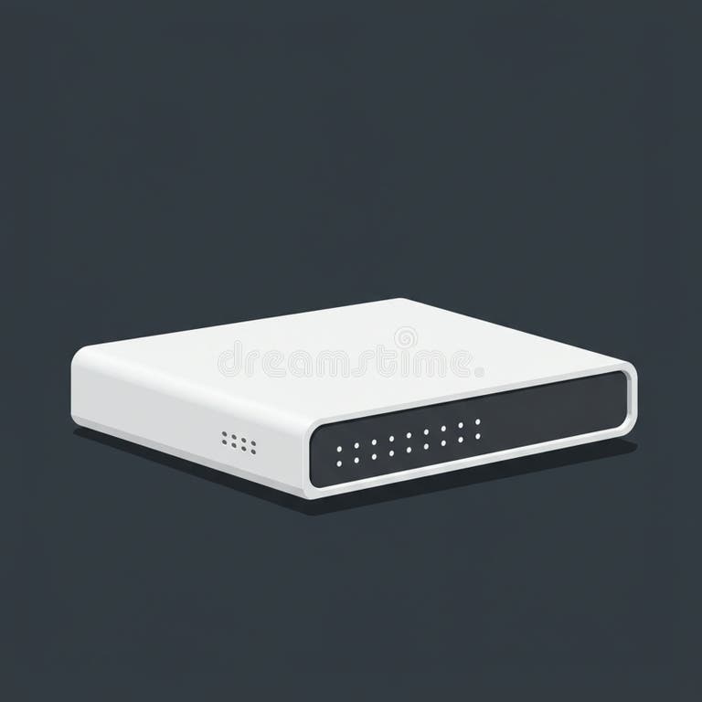 Compact White Electronic Device with Rounded Edges. the Front Panel ...