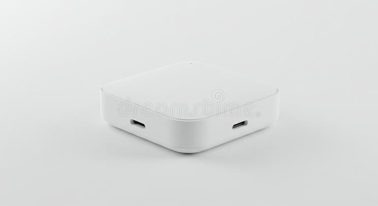 A Compact, White, Square Electronic Device with Rounded Edges. it ...