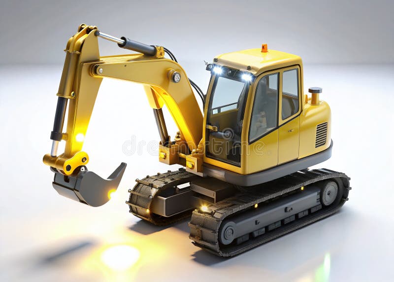 Compact Yellow Excavator for Rent Versatile Mini Digger Ideal for ...