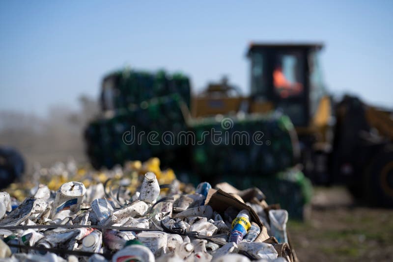 Compacted Garbage for Disposal in a Waste Processing Plant Editorial ...