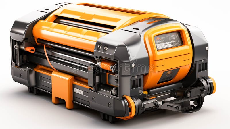 Compactor on White Background Stock Photo - Image of transportation ...