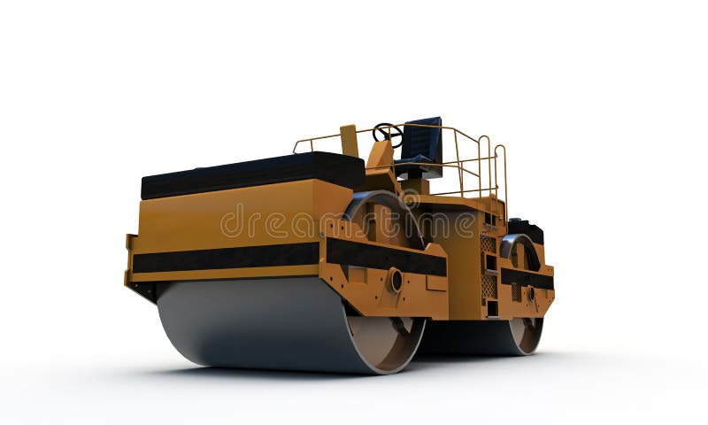 Compactor stock illustration. Illustration of roadworks - 31595553