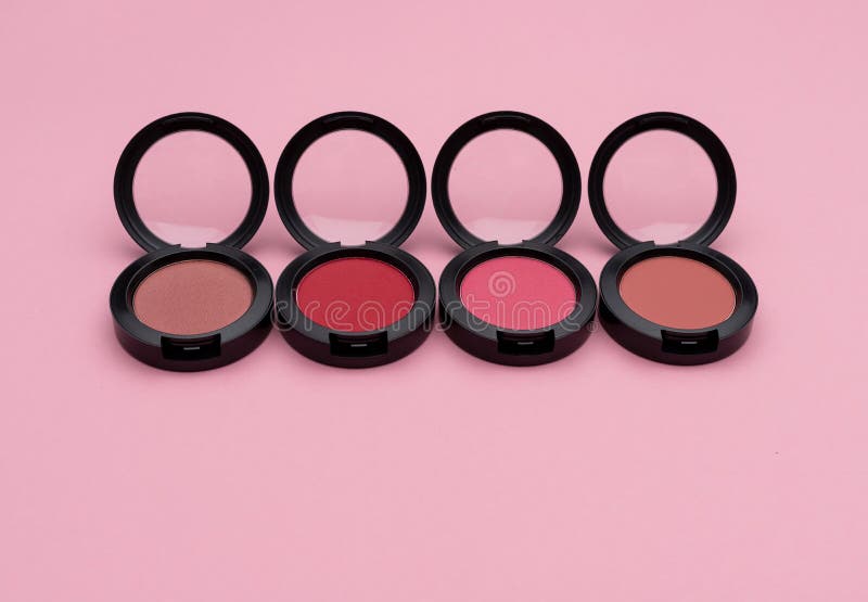 Compacts with Bright Rouges Stock Photo - Image of beauty, closeup ...