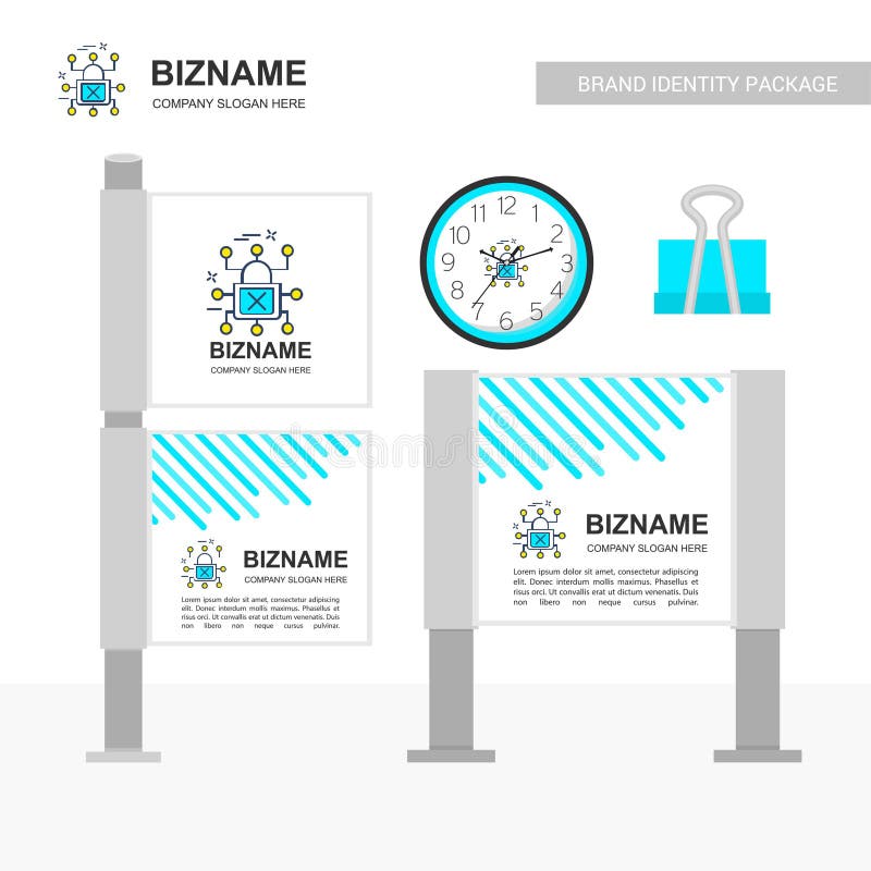 Company Bill Board with Creative Design Stock Vector - Illustration of ...