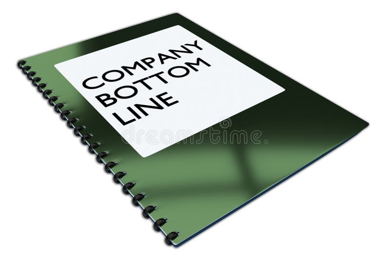 COMPANY BOTTOM LINE Concept Stock Illustration - Illustration of blank ...