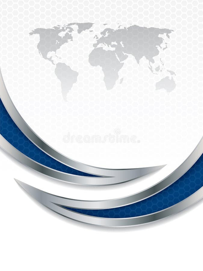 Company Brochure Design with Hexagon Elements Stock Vector ...