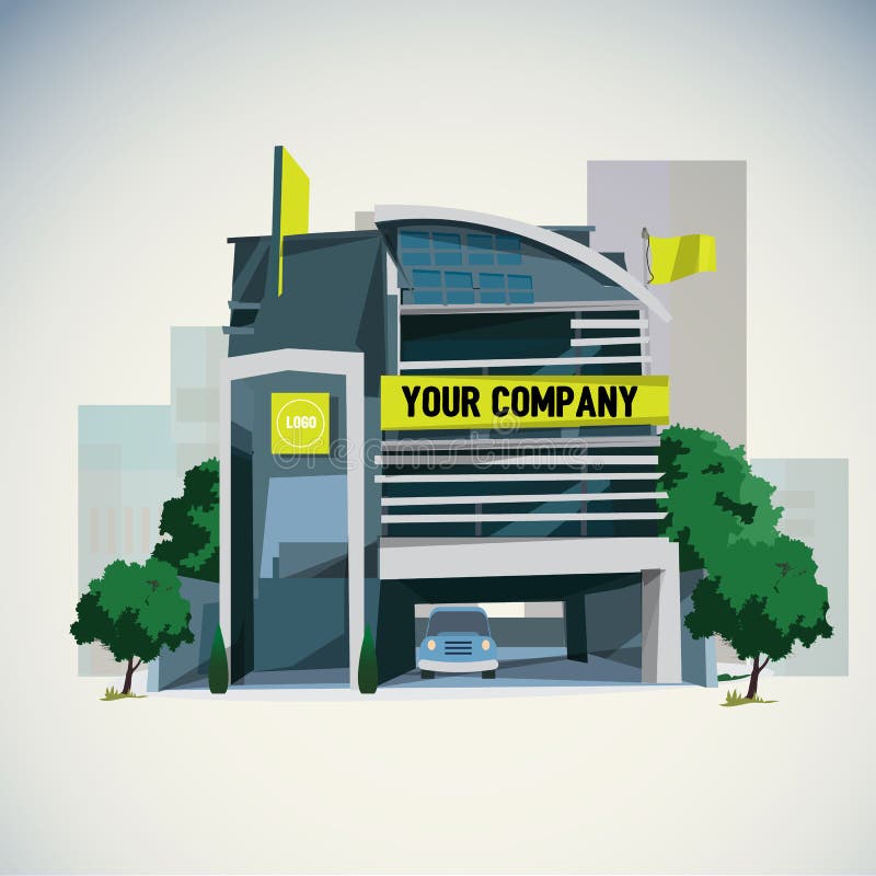 Company Building Clipart