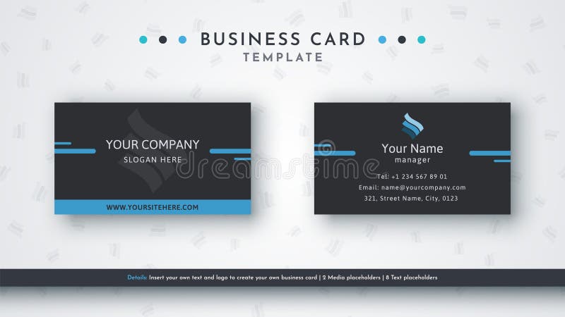 Company Business Card Template. Professional Design for Your Company ...