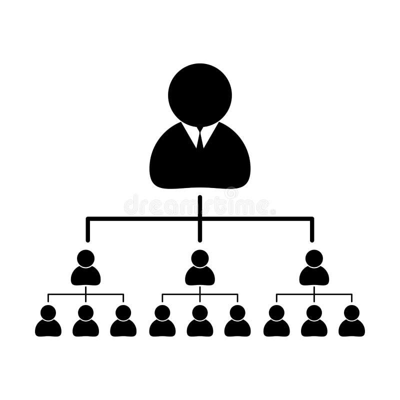 Organization Corporate Chart Company People Stock Vector - Illustration ...