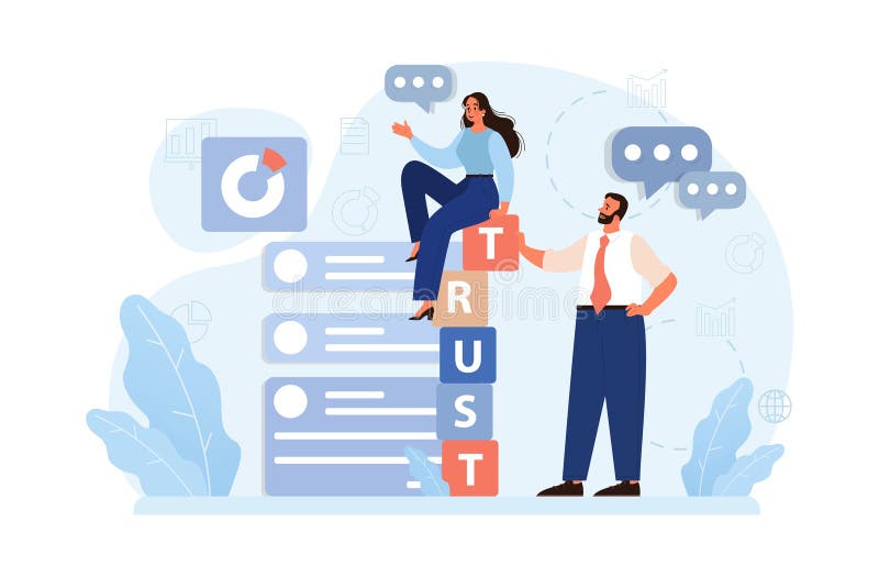 Company Credibility Set. Brand Reputation Based on Customer Loyalty ...