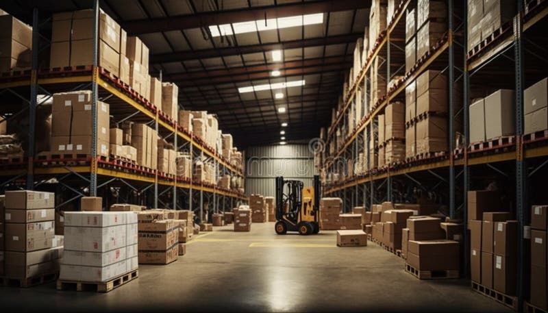 Company Deposit, Logistics Several Boxes Generative AI Stock ...