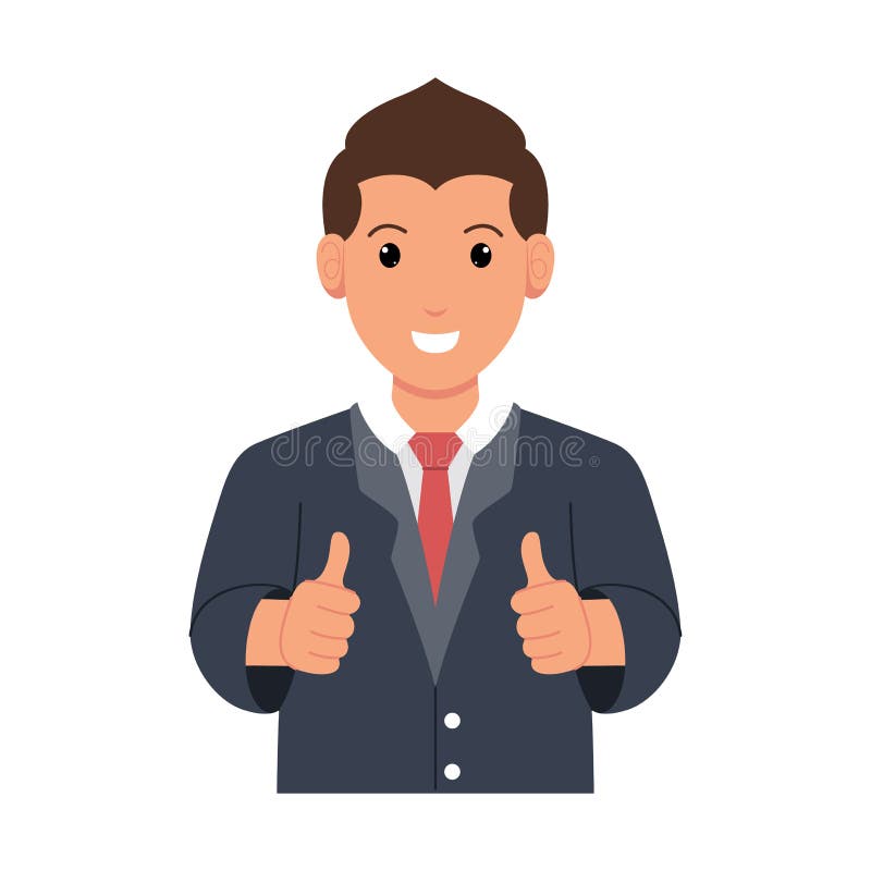 Employee Giving Thumbs Up Stock Illustrations – 401 Employee Giving ...