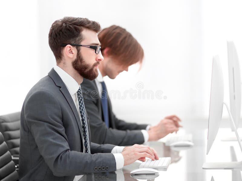 Company Employees Working in Software Development Stock Photo - Image ...