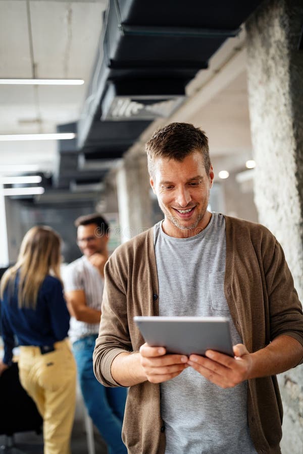 Company Employees Working in Software Development and Designer Office ...