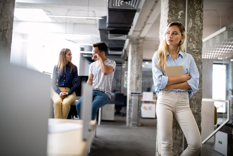 Company Employees Working in Software Development and Designer Office ...