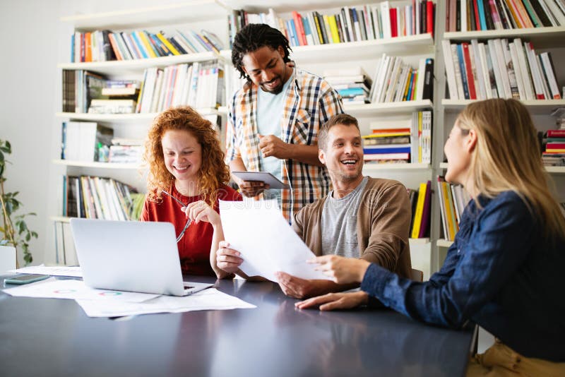 Company Employees Working in Software Development and Designer Office ...