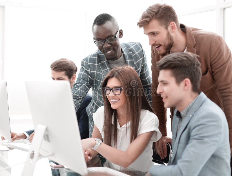 Company Employees Working in Software Development and Designer Office ...