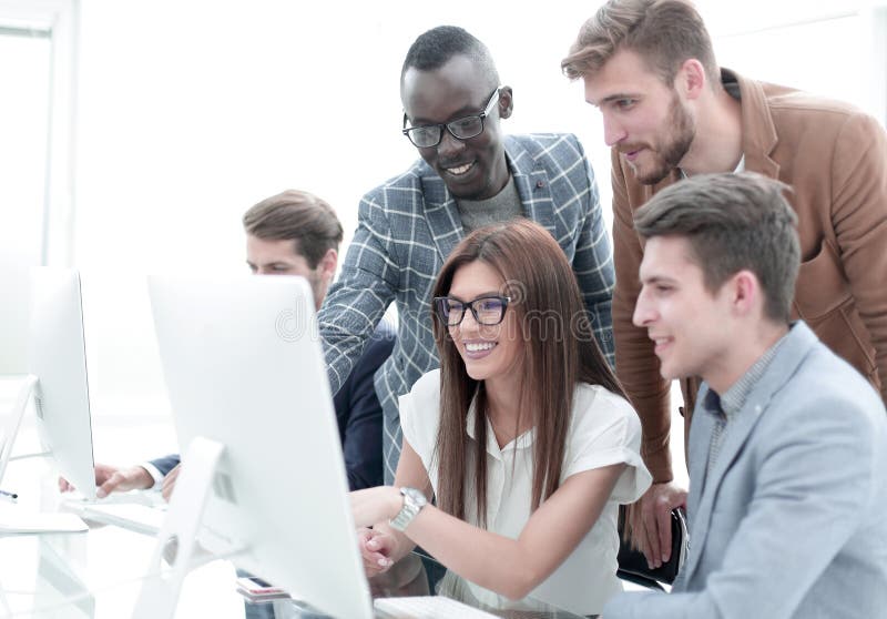 Company Employees Working in Software Development and Designer Office ...