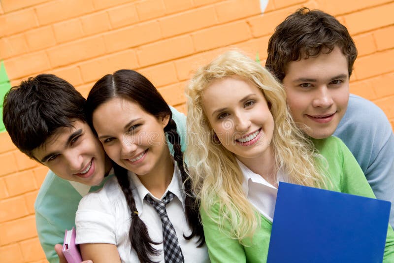 Company of friends stock photo. Image of people, clever - 9267200