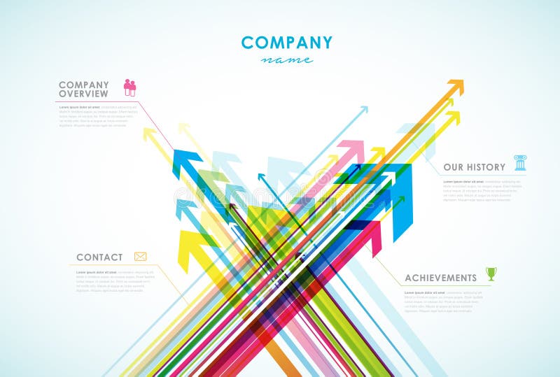 Company Infographic Overview Design Template Stock Vector ...
