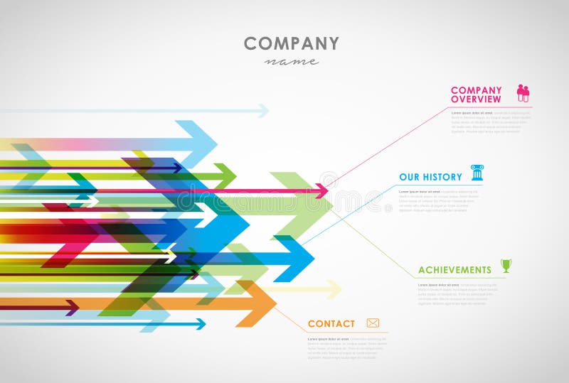 Company Infographic Overview Design Template Stock Vector ...