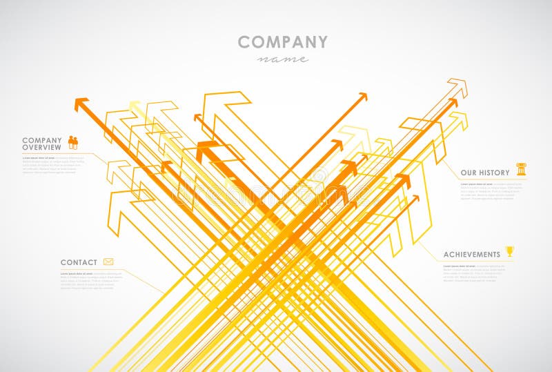 Company Infographic Overview Design Template Stock Vector ...