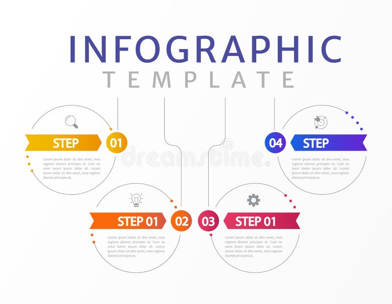 Company Launch Infographic Chart Design Template Stock Vector ...