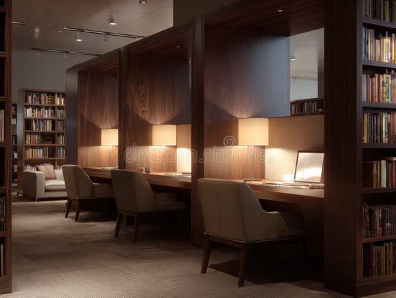 A Company Library Designed for Concentrated Work and Study Generative ...
