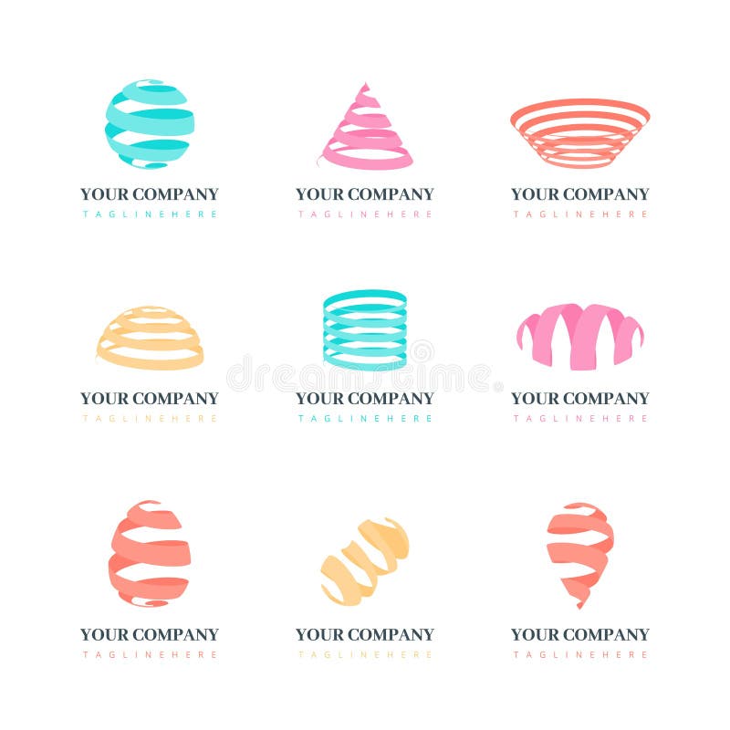 COMPANY LOGO COLLECTION stock vector. Illustration of company - 158244335