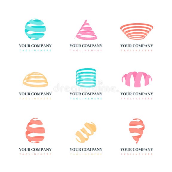 COMPANY LOGO COLLECTION stock vector. Illustration of company - 158244335